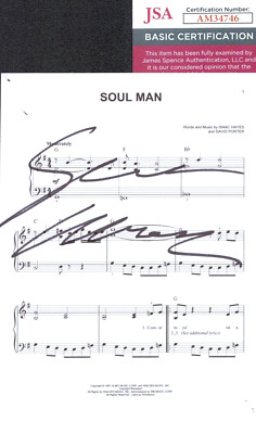 SAM MOORE Signed Autograph 5.5x8 Lyric Sheet SOUL MAN JSA COA | eBay