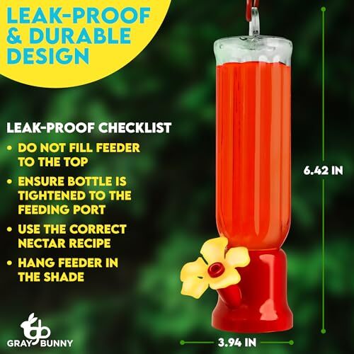 Hummingbird Feeders for Outdoors Hanging, 2.3 oz Each [Set of 4], Small ...