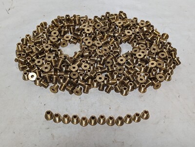 Lot of Brass rivet nuts, 1/2"-20, most 5/8" long, about 10% are 1" long ...
