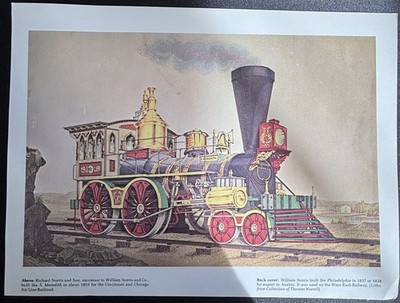 Book Clipping Photo Illus. William Norris Locomotive S. Meredith | eBay