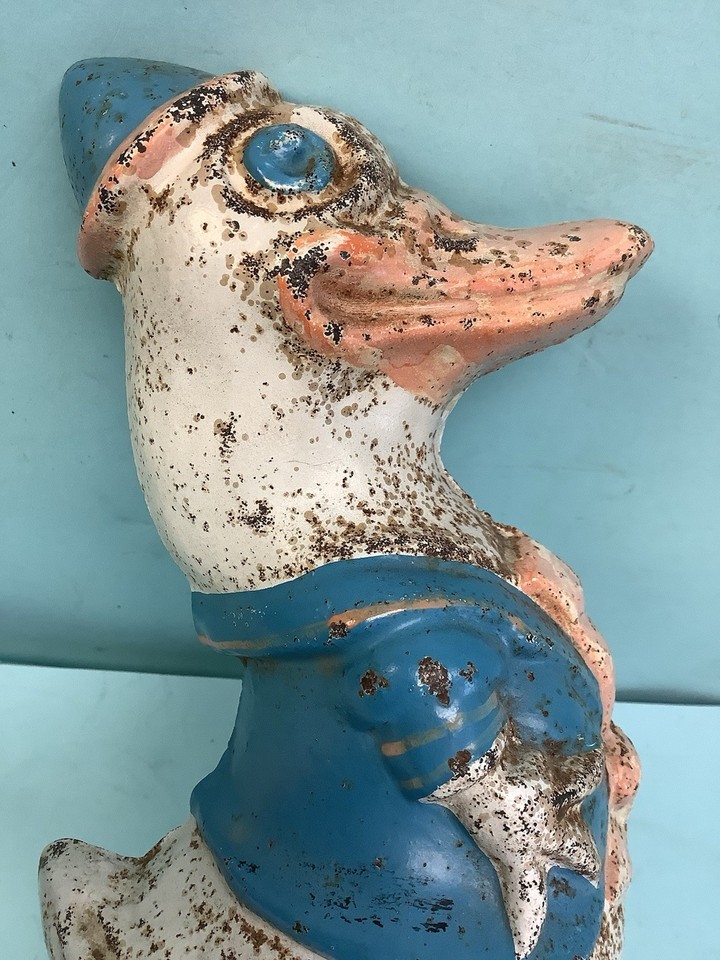 Vintage Cast Iron Doorstop ‘Donald Duck’ EMIG Co.#8007 9 1/2” Tall | eBay