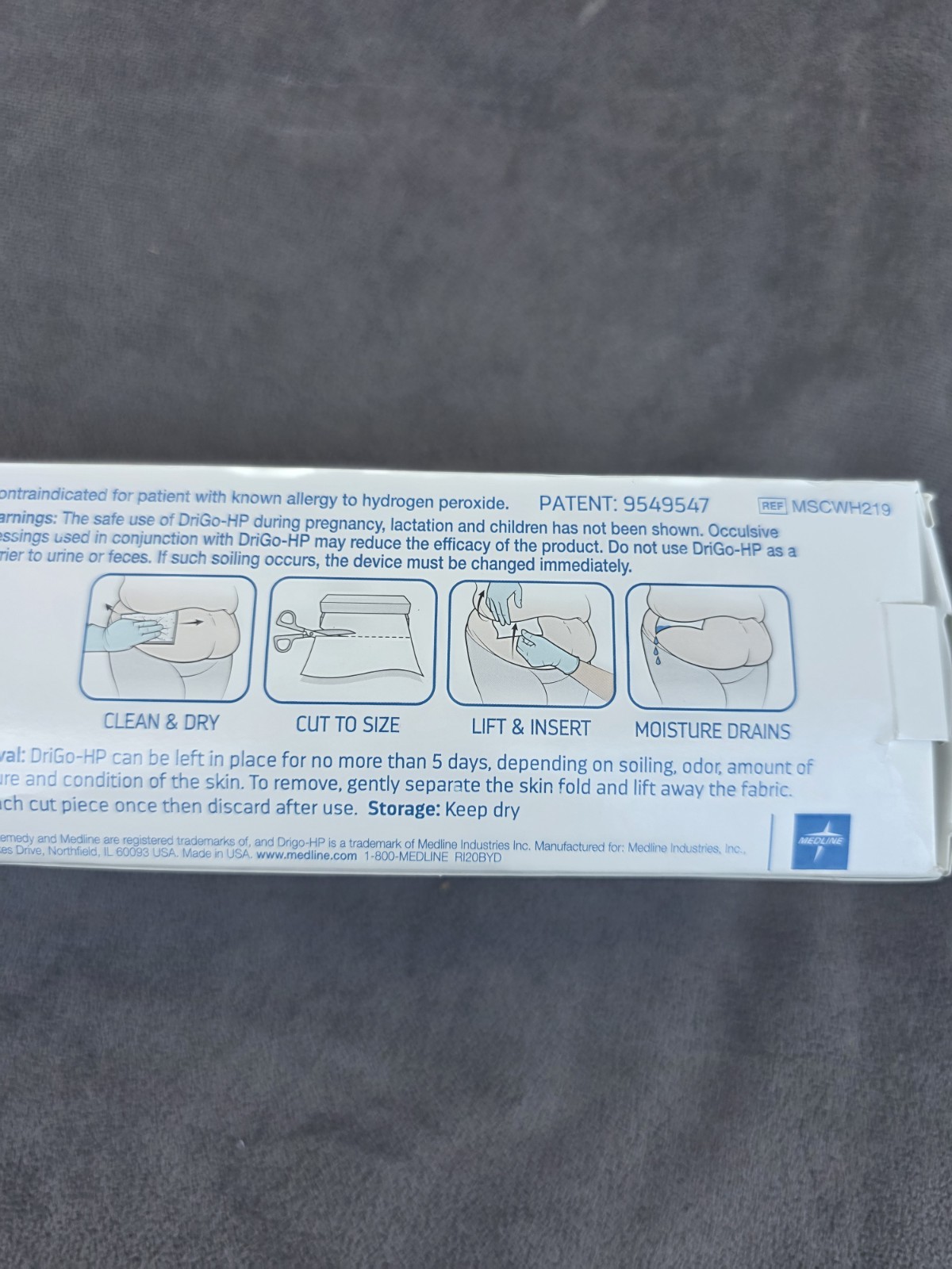 Medline DriGo-HP Intensive Skin Therapy Barriers Antibacter Wicking ...