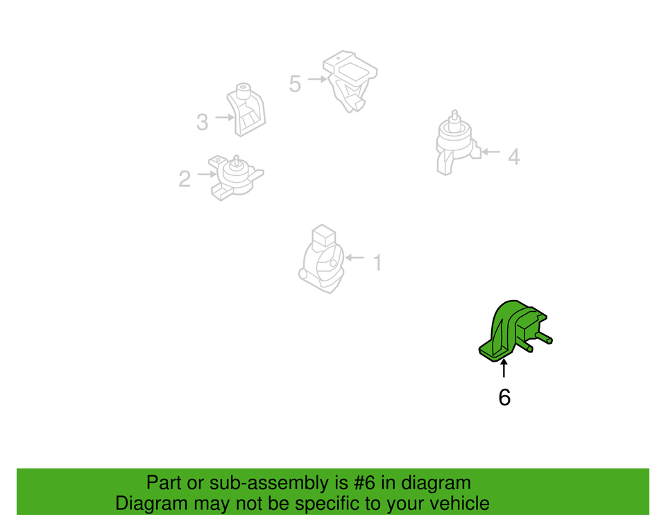 Genuine Trans Mount Bracket for 2007-2009 Hyundai Santa Fe GLS 2.7L ...