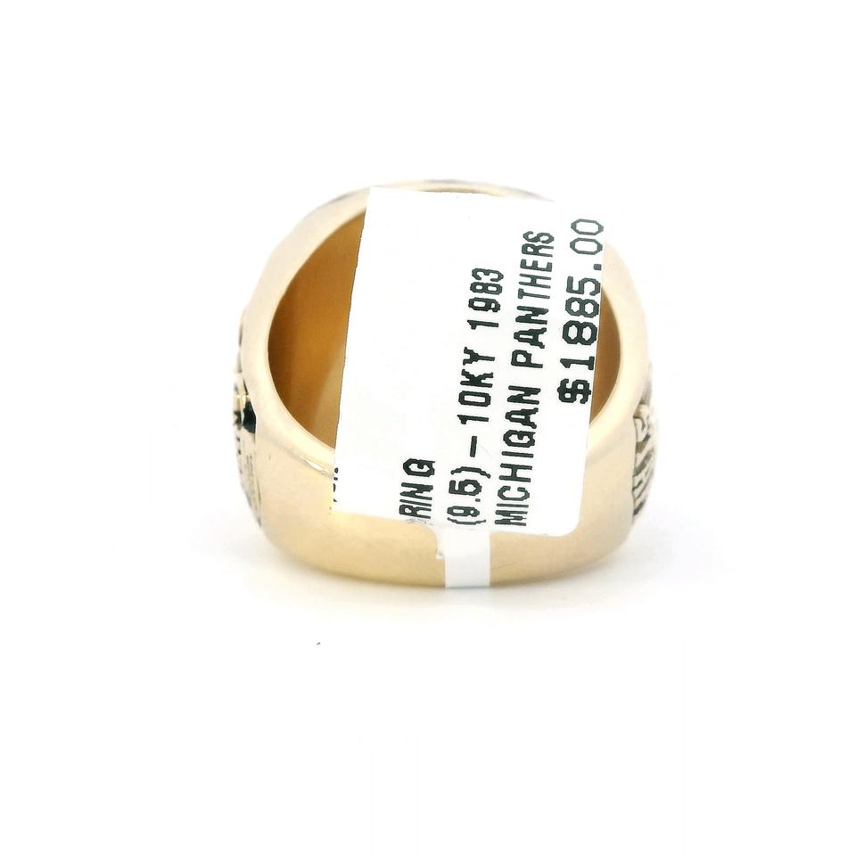 10K Yellow Gold 1983 Michigan Panthers Championship Ring | eBay