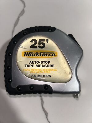 WORKFORCE AUTO-STOP TAPE MEASURE 25' Long | eBay