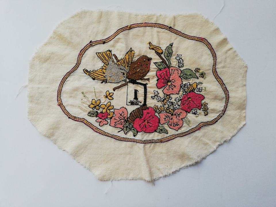 Art Deco May 1st 1927, Crewel Silk Embroidery, Unused, from Grandmother ...
