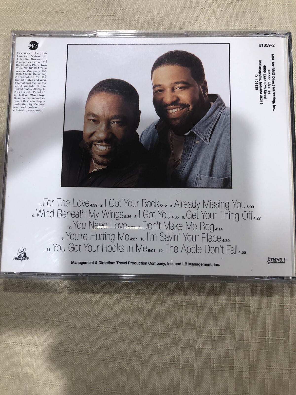 Father and Son by Eddie Levert/Gerald Levert (CD, Sep-1995, EastWest ...