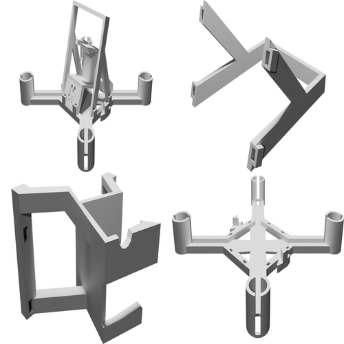 Micro FPV Racing Drone Frame Compatible with 3DFly Hardware and ...