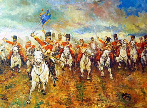 Lady Butler Battle of Waterloo CANVAS PICTURE PRINT WALL ART | eBay UK