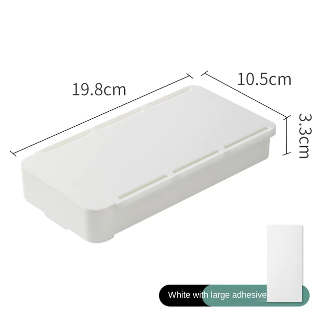 Under Desk Drawer Organizer invisible self-Adhesive Stationary storage ...