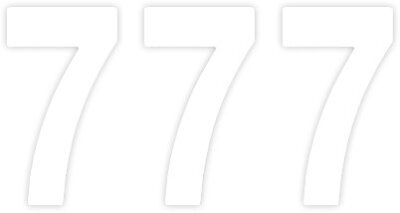Factory Effex 7" White Pro Number 7 Decals (02-4357) | eBay