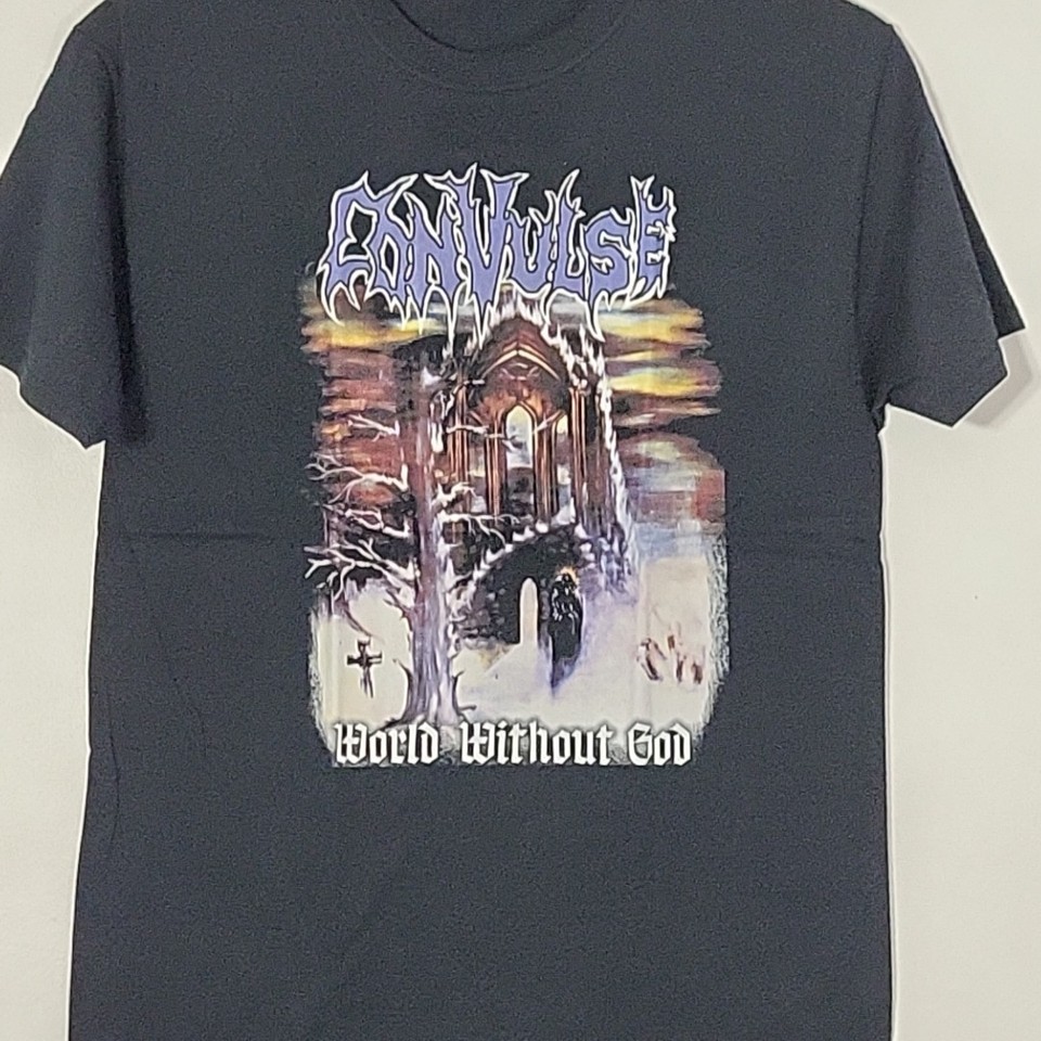 CONVULSE World Without God XL Official T-Shirt Black Mens Band Logo | eBay
