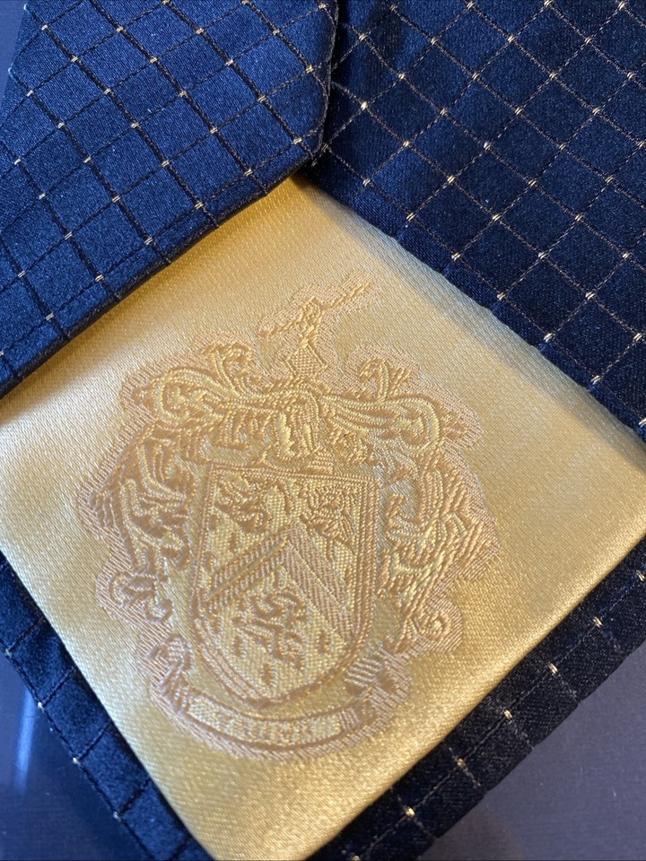 Donald J Trump Signature Collection Neck Tie Black Gold Abstract Silk ...