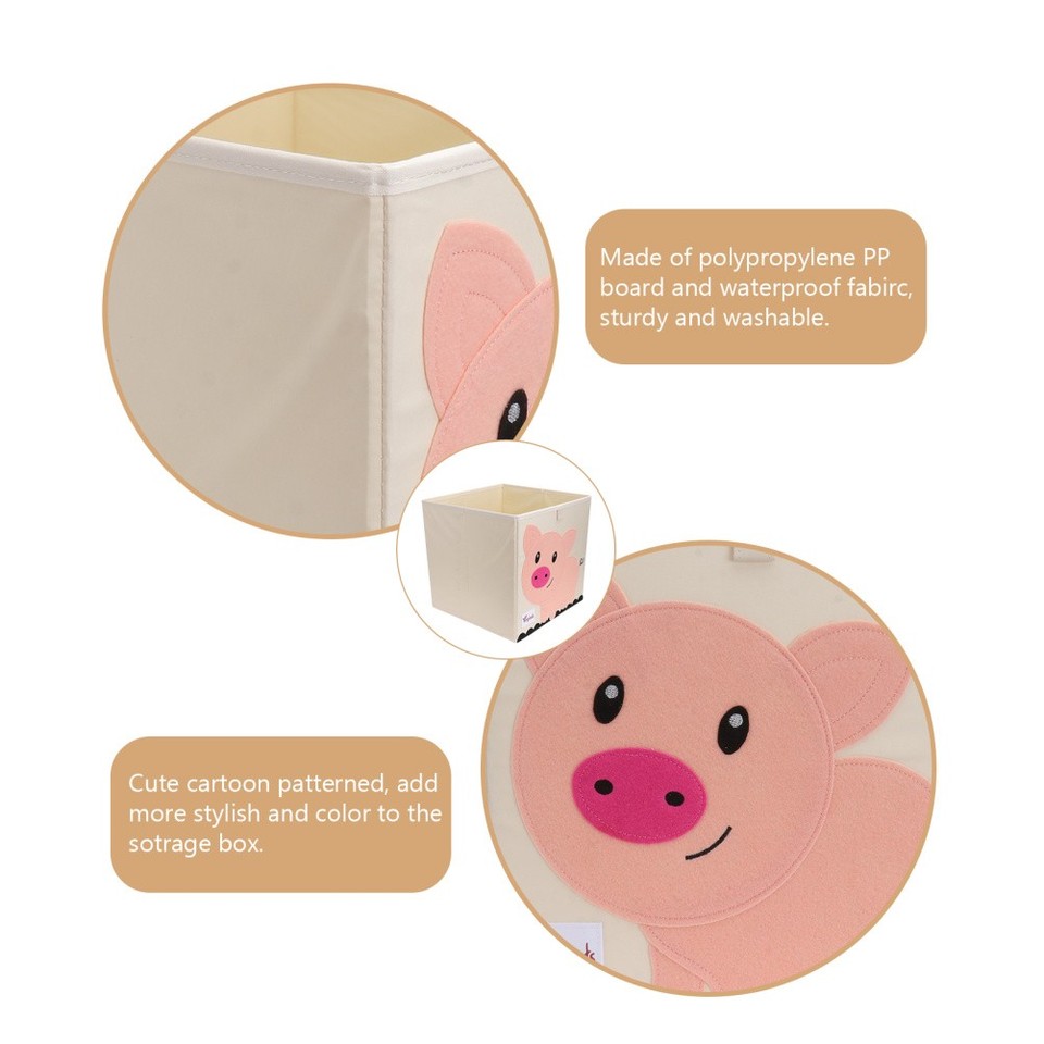 Cartoon Pattern Storage Box Toy Unit Clothes Organizer Closet Bins ...
