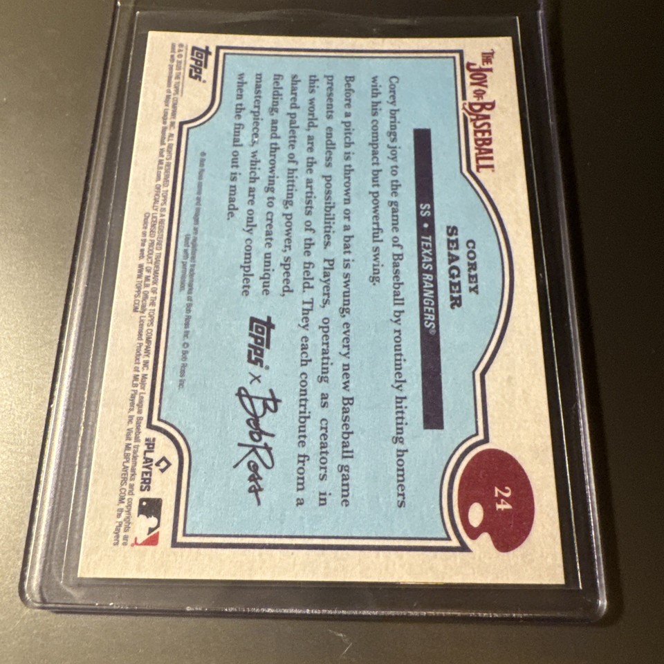 2025 Topps X Bob Ross the Joy of Baseball - Corey Seager #24 | eBay UK