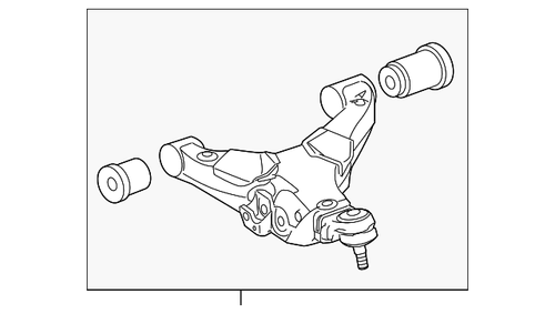Genuine Toyota Suspension Control Arm (Left Front Lower) 48069-09090 | eBay
