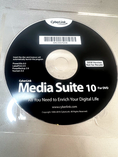 CyberLink Media Suite 10 for DVD Software | eBay