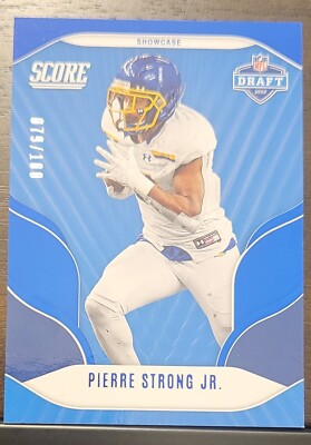 2022 Score Football #D19 Pierre Strong Jr. Draft Showcase Parallel /100 ...