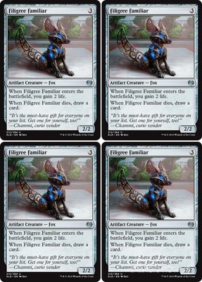 MTG - 4x FILIGREE FAMILIAR - Kaladesh (U) | eBay Australia