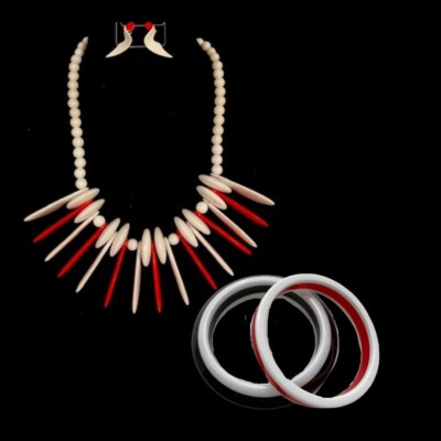 Retro Mod Necklace and Bangle Earring Complete Set | eBay
