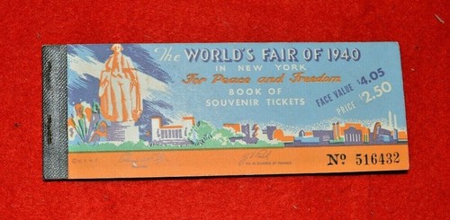 1940 New York Worlds Fair Ticket Book | eBay