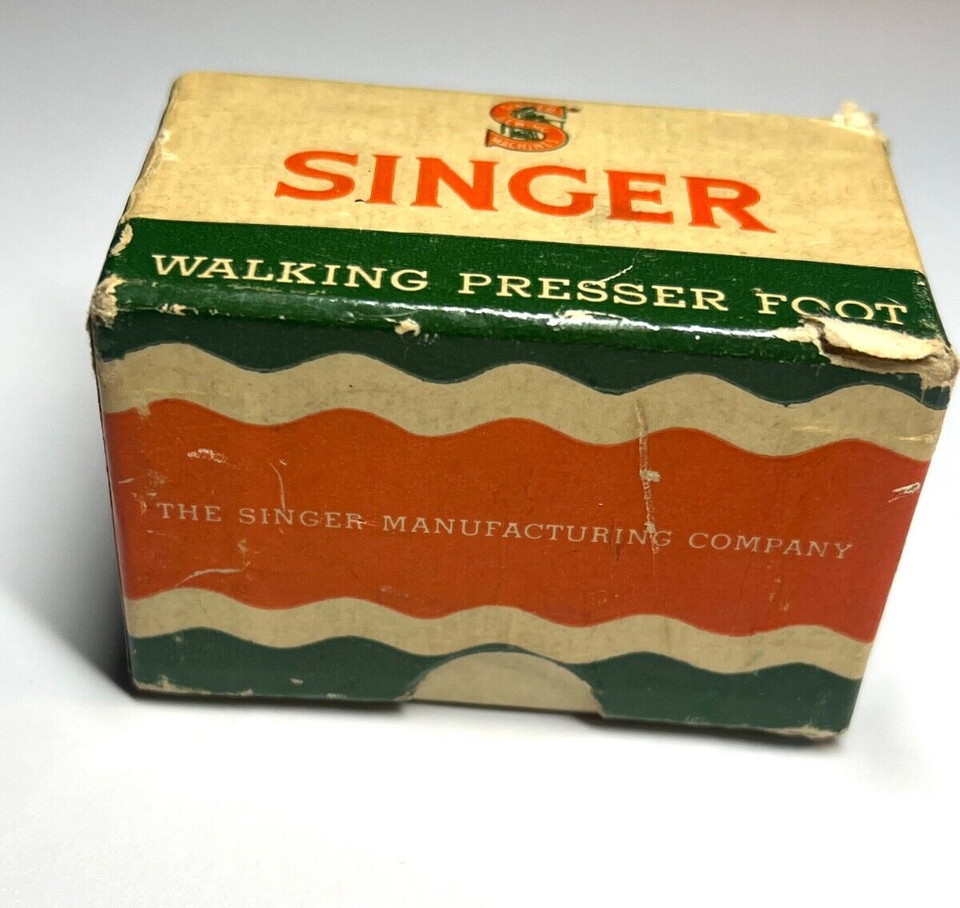 Vintage Singer Penguin Walking Presser Foot # 160741 with Original Box ...