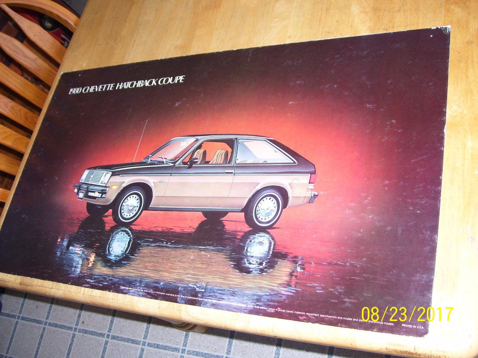 Vintage Chevrolet Chevette GM Dealer Showroom Poster Sign 32x18 ...