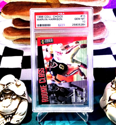 🔥1996 MARVIN HARRISON RC UPPER DECL COLL CHOICE👀🔥PSA 10 GEM MINT💎 | eBay