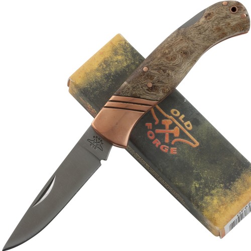 Old Forge Copper Bolster Brown Wood Handles Lockback Pocket Knife OF028 ...