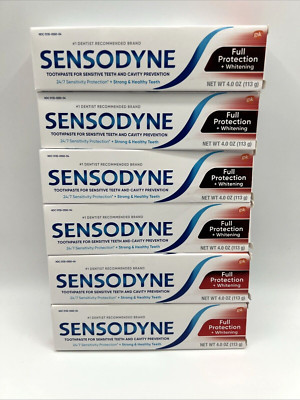 Sensodyne Fluoride Toothpaste Full Protection Whitening Sensitive Teeth ...