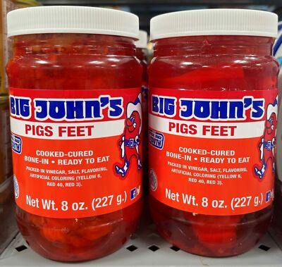 2 Jars Big John's Pickled Pig's Feet Cooked Sausage Wieners 16 oz | eBay