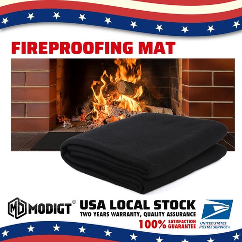 Fireproof Heat Mat Floor Protective-Rug Fire Pad Flame Proof Resistant ...