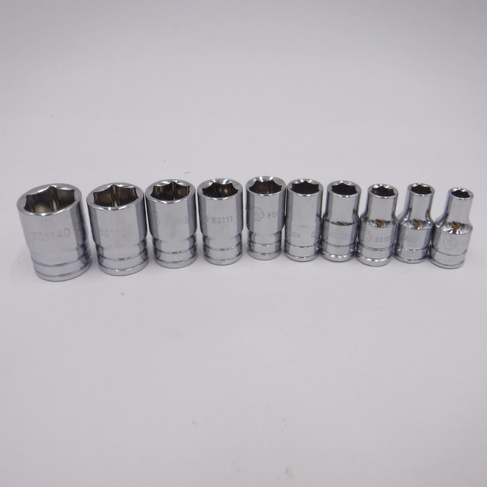 Genuine GearWrench 10-Pc. 1/4" 6 Pt. Standard SAE Socket Set 80303 | eBay