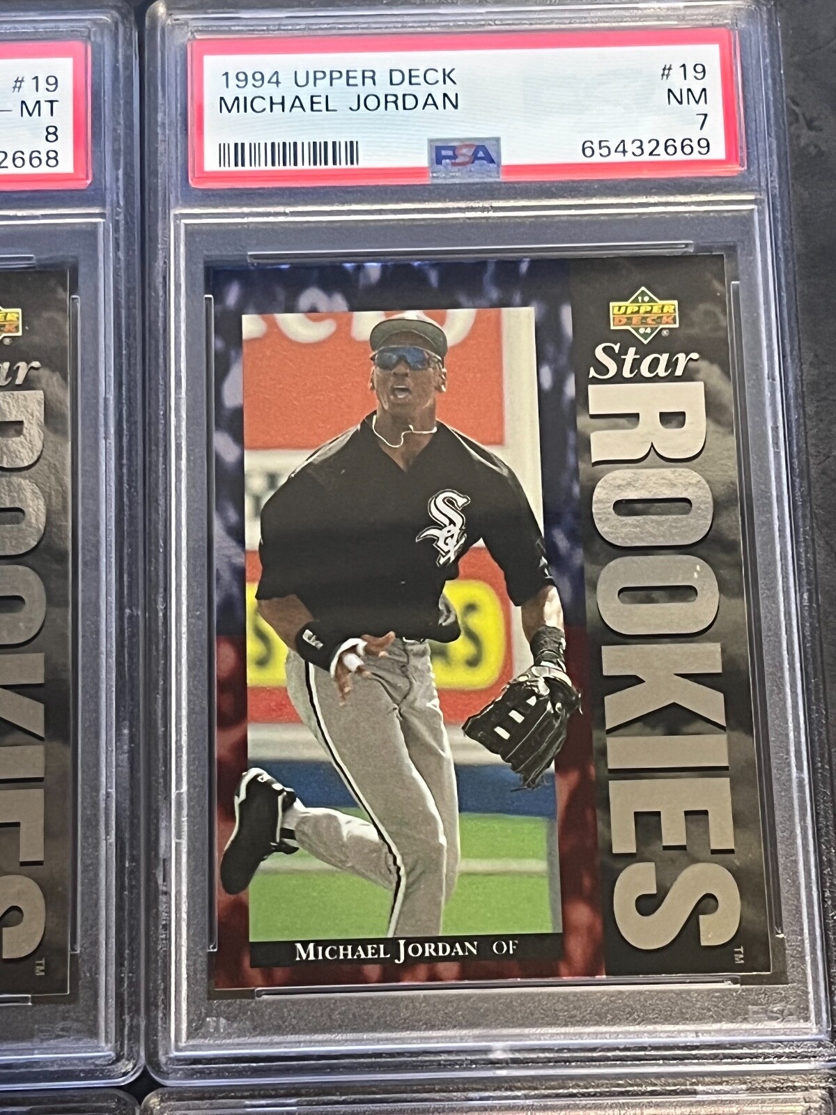 Lot of (4) Michael Jordan MLB RC Rookie Card PSA Graded Parallel Silver ...