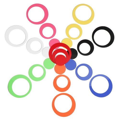 5PCS/Set DIY Wall Art Home Decor Round Decals Wall Stickers 3D Circles ...