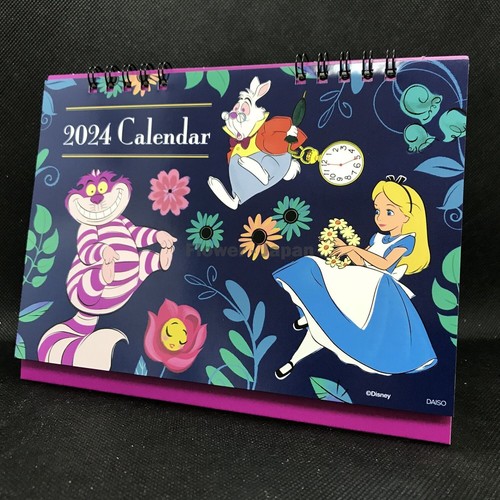 Disney Character 2024 Desk Calendar Alice in Wonderland Pattern ...