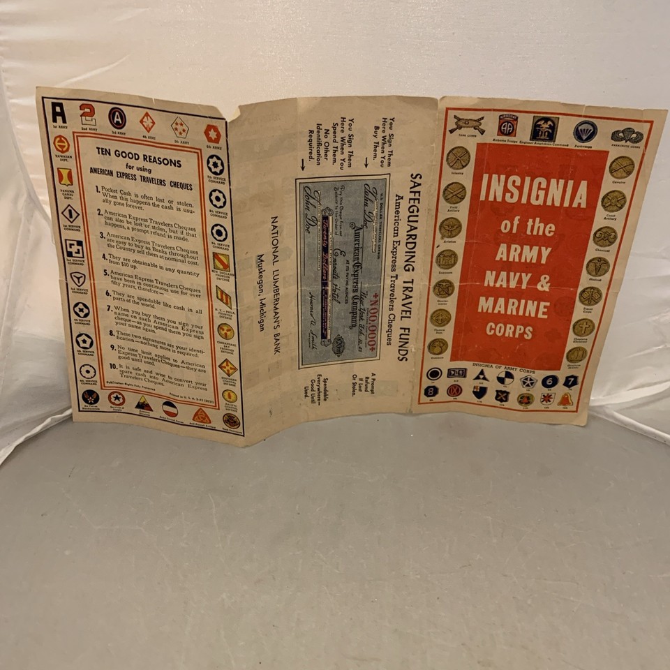 US WWII Home Front Insignia of the Army Navy & Marine Corps Flyer | eBay