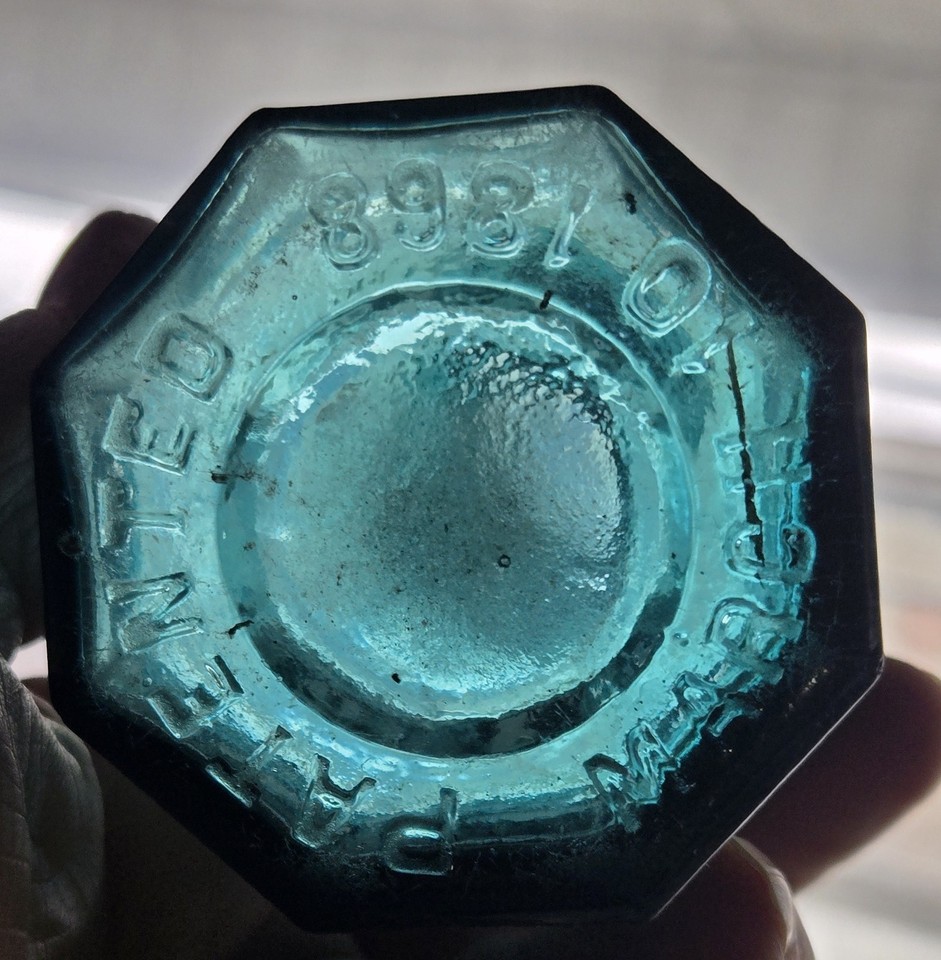 Teal Bluish Green Rumford Chemical Co Bottle Pat 1868 | eBay