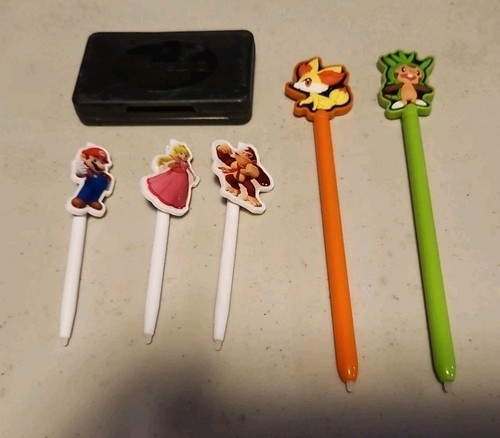 Nintendo DS Stylus Lot Of 5 - 2013 Pokemon & Super Mario - Chespin ...