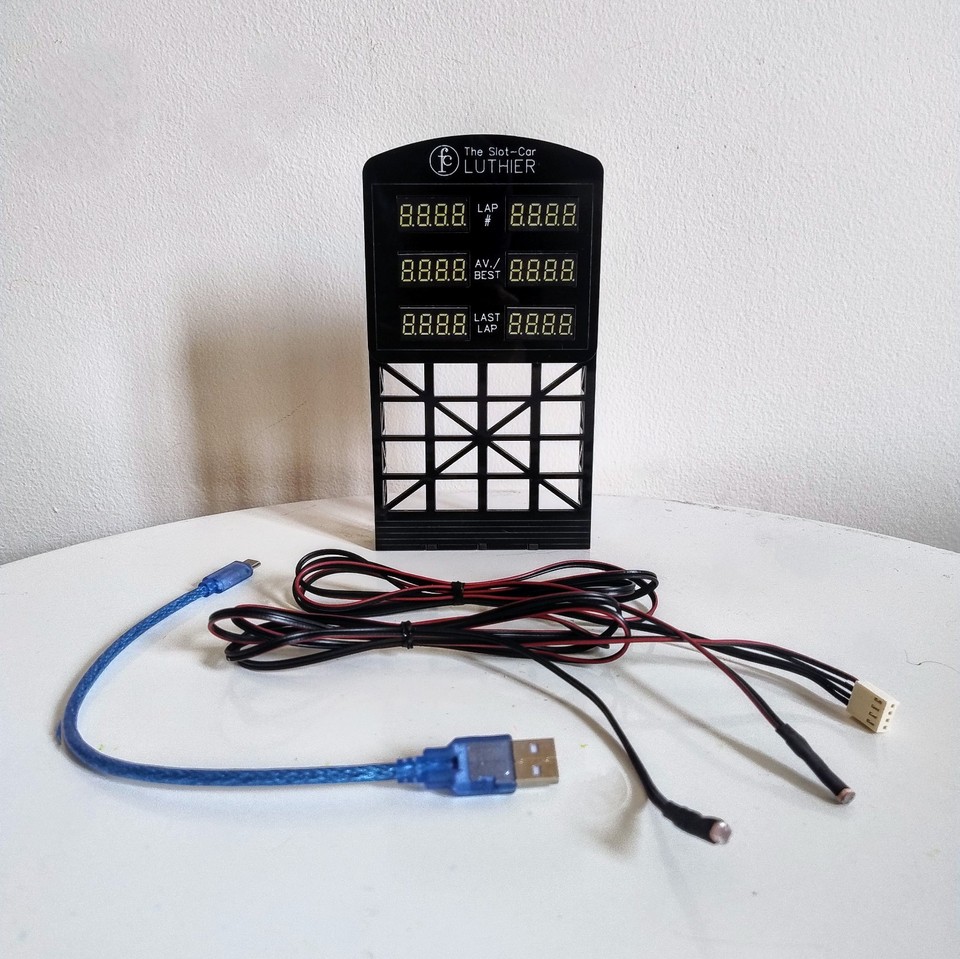 Slot Car Lap Counter And Timer: Lap Counter, Lap Avg., Best Lap, & Last ...