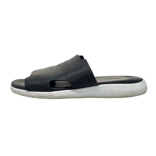 HERMES Sandals 43 Emblem Leather Black White Men s 43 Shoes | eBay