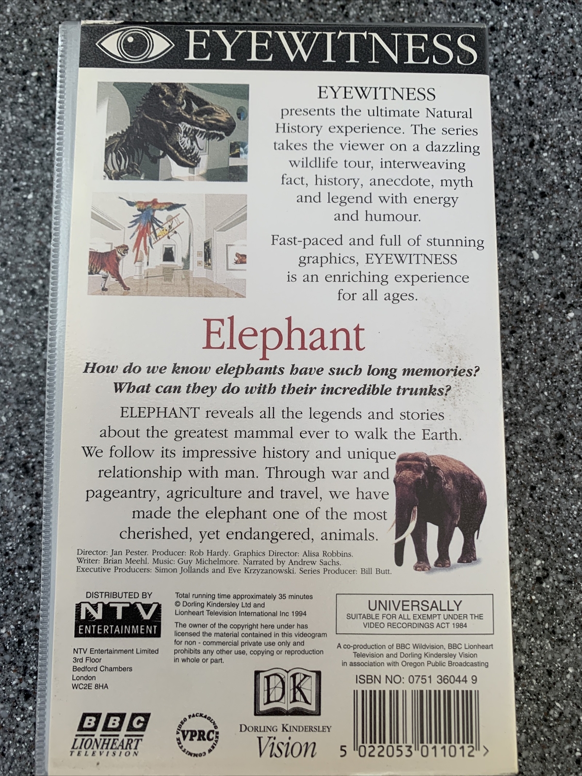 Eyewitness Elephant VHS Video Tape | eBay UK