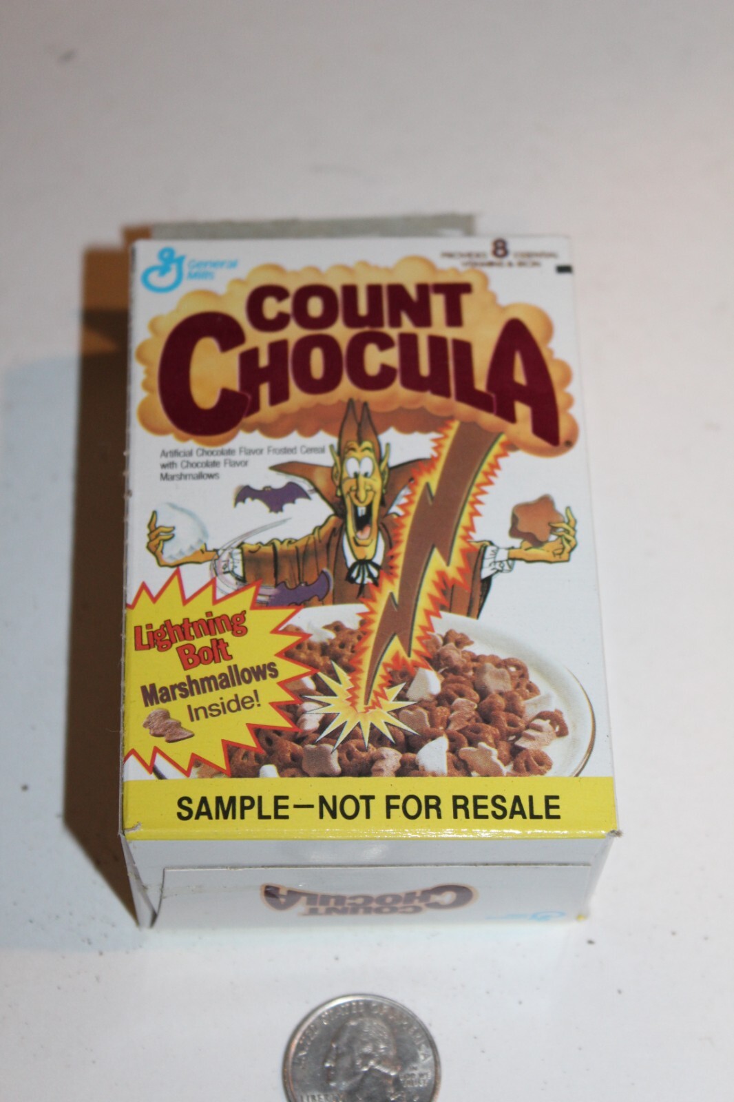 RARE 1992 Count Chocula Monster Cereal Single Serving Empty Box ...