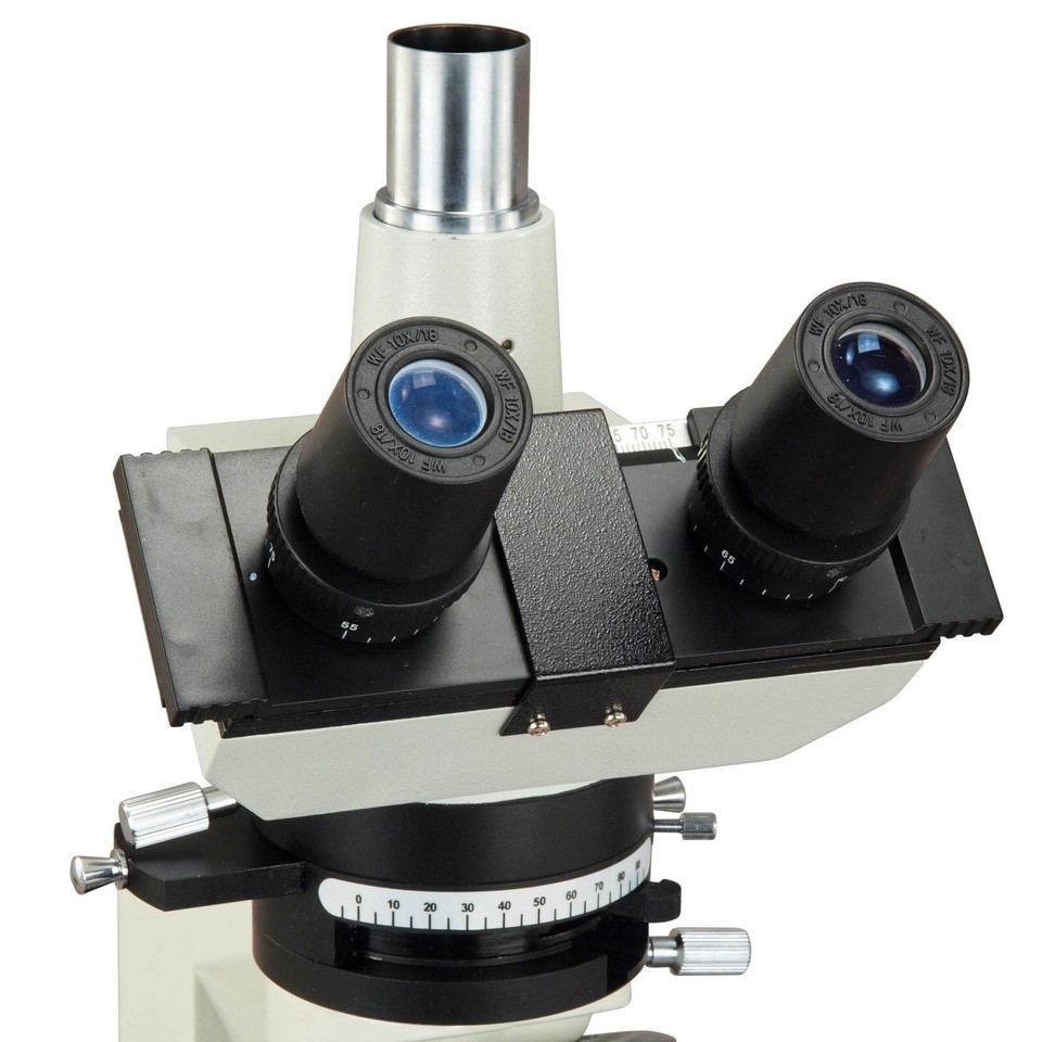 OMAX 40-600X 5MP Touchpad Trinocular Polarizing Microscope for Asbestos ...