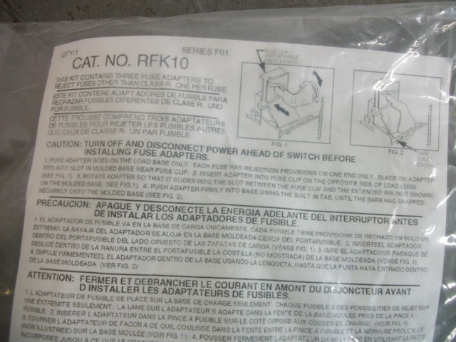 Schneider Electric RFK10 Square D 100a Class R Fuse Kit for sale online ...