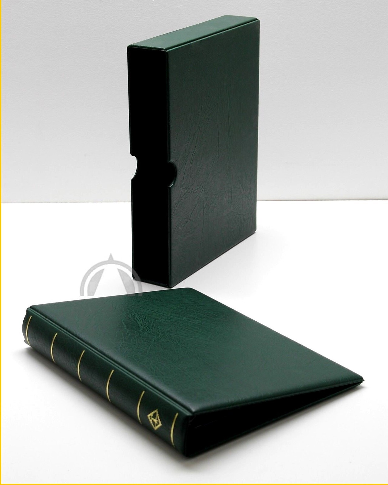 VARIO F Green 3 Ring Binder & Slip Case for Stamp, Currency and Other ...