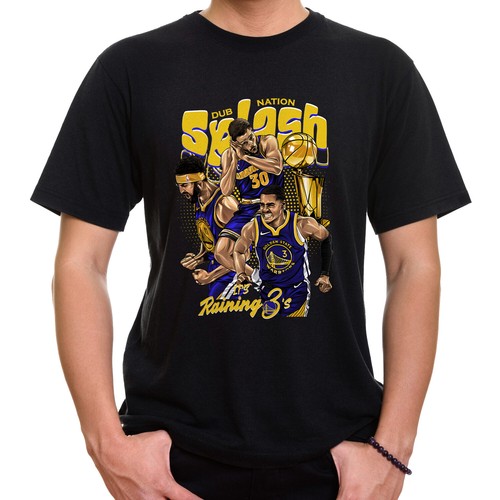 Splash Brother Dub Nation Triple NBA T-Shirt - Graphic Tee Mens Womens ...