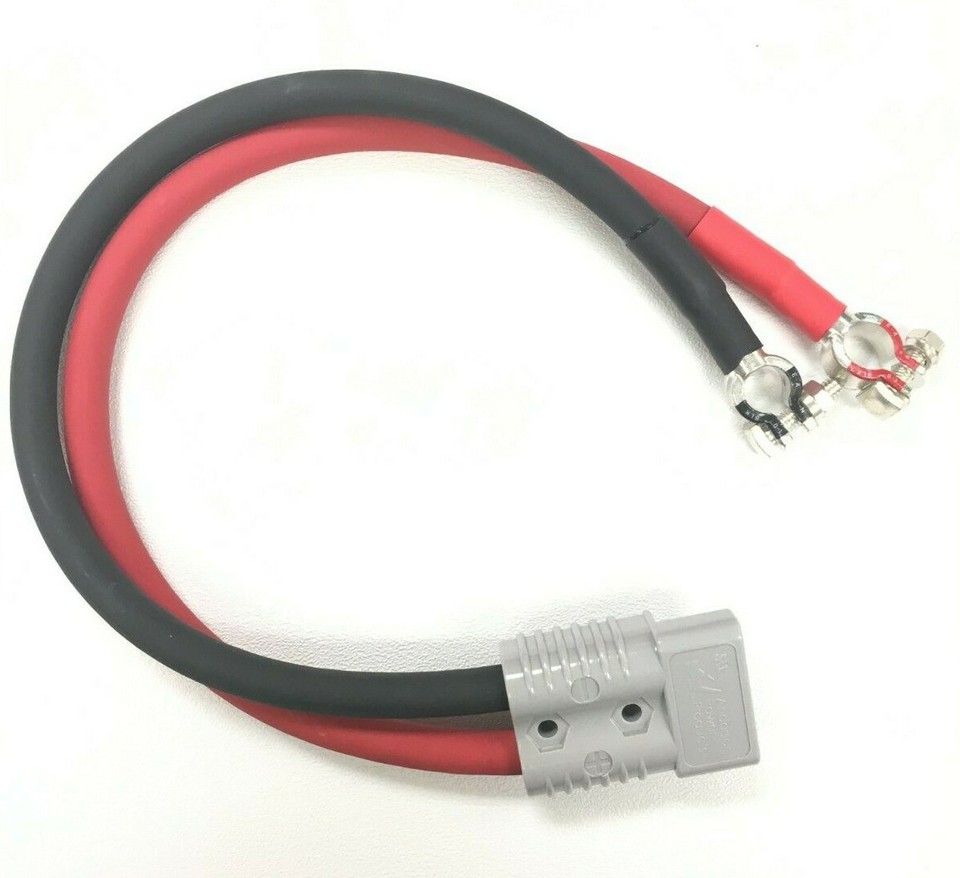 Anderson SB175 Copper Battery Cable 2 Gauge AWG with ends lug/terminal ...
