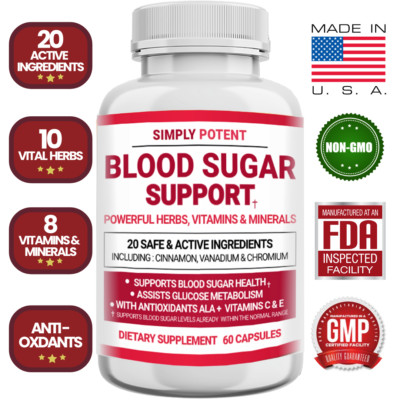 Blood Sugar Support Supplement, Gymnema Cinnamon, Blood Sugar Balance ...