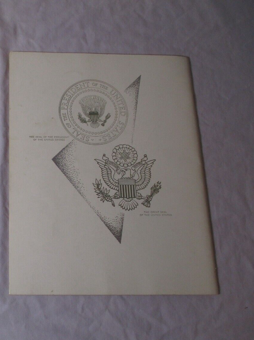 1953 Dwight Eisenhower PRESIDENTIAL INAUGURATION Program Book RICHARD ...